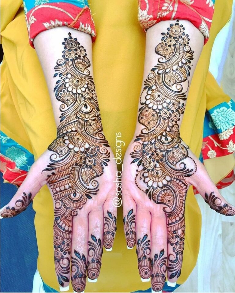 Flower Mehndi Design | Front Hand Mehndi Designs {Easy & Beautiful}