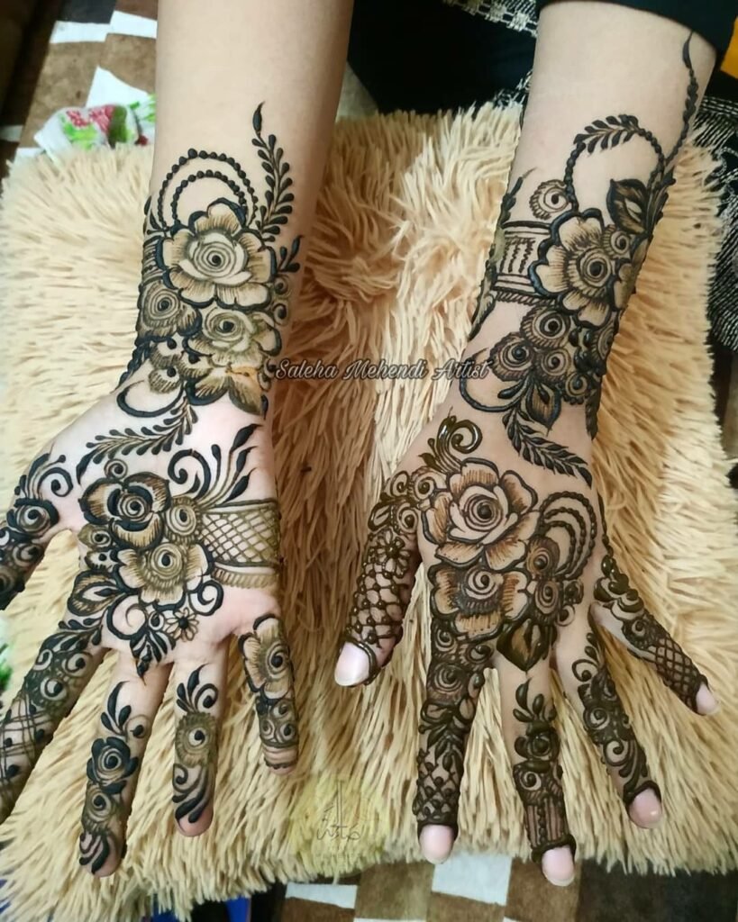 Flower Mehndi Design | Front Hand Mehndi Designs {Easy & Beautiful}